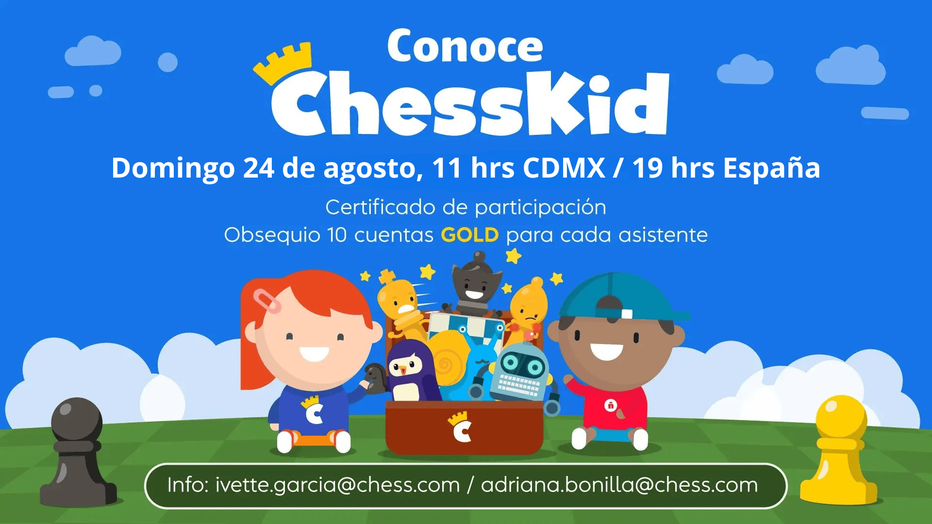 Webinar "Conoce ChessKid" 2025 - ChessKid.com
