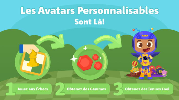 Avatars personnalisables ChessKid sont arrivés ! - ChessKid.com