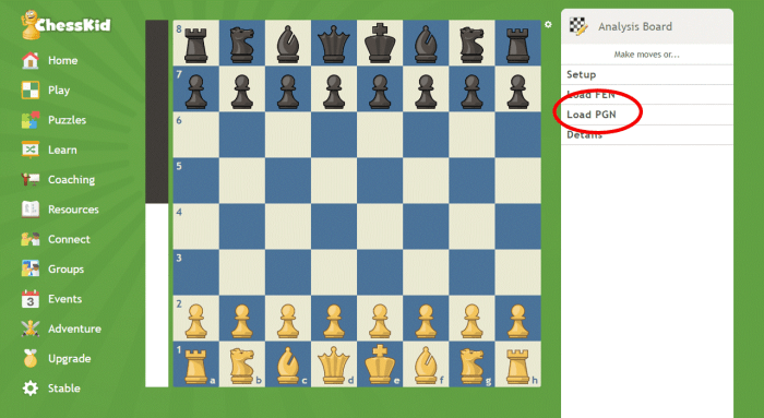 Xadrez PGN: Analisar com Notação de Jogo Portátil - ChessKid.com