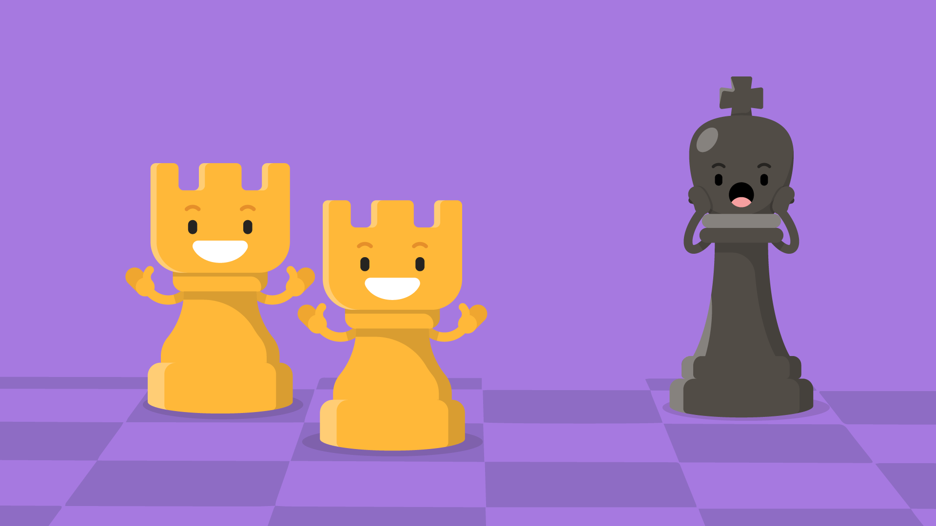 Jaque Mate de Escalera (Mate de dos Torres) - ChessKid.com