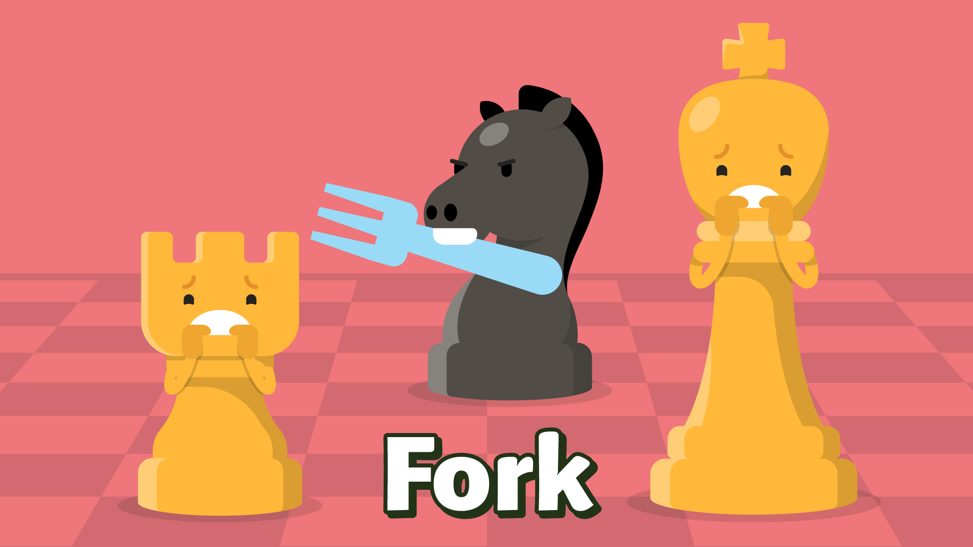 La fourchette : une tactique très importante aux échecs - ChessKid.com La fourchette : une tactique très importante aux échecs - ChessKid.com